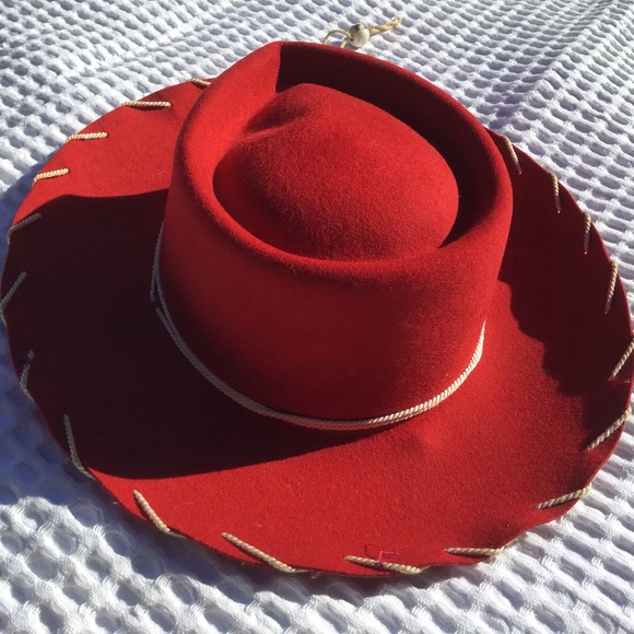 Smithbilt Hats | Costumes | Vintage Youth Red Cowboy Cowgirl Hat | Poshmark